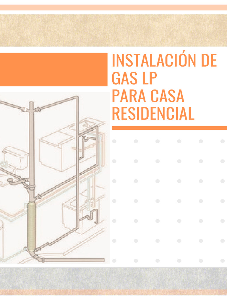 Instalación de Gas LP Eb Casa Residencial | PDF | Presión | Gases