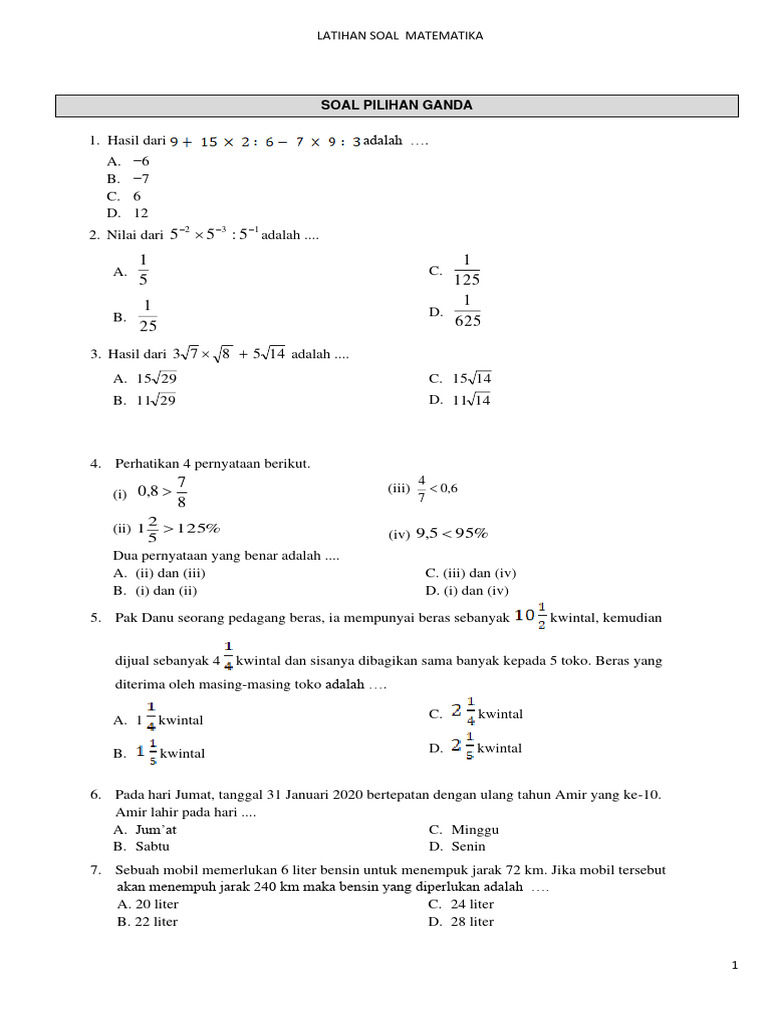 Master Soal Us Kls 9 Latihan | PDF