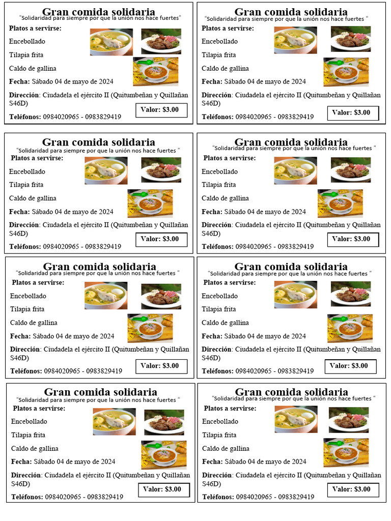 BOLETOS | Descargar gratis PDF | Cocina | Alimentos