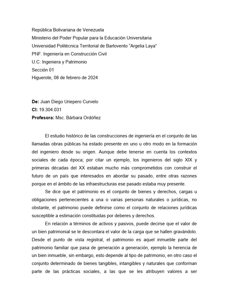 Ensayo de Patrimonio Ori | PDF | Patrimonio cultural