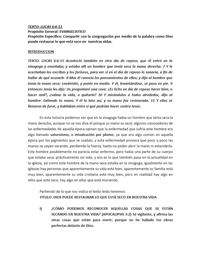 Dios Restaura Vidas Secas | PDF | Libros de reyes