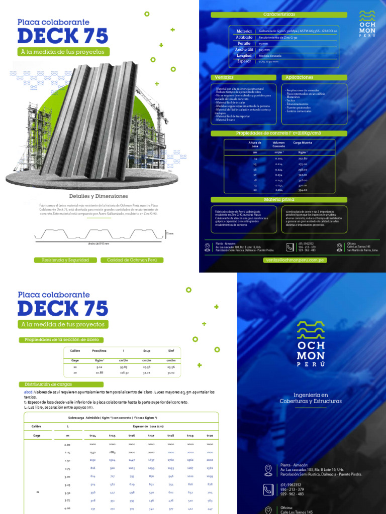 Deck 75 - Compressed | PDF | Hormigón | Ingeniería de Edificación