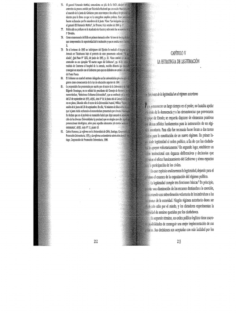 El Regimen de Pinochet Parte 1 | PDF