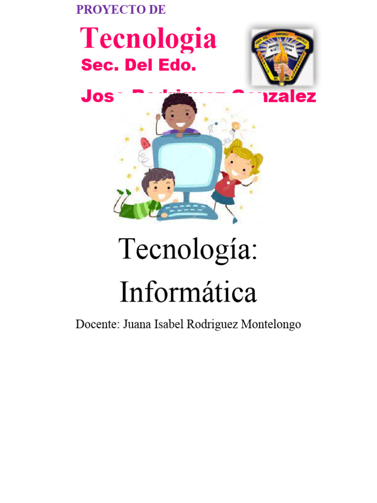 Proyecto de Informatica para Secundaria | PDF | Informática | Microsoft PowerPoint