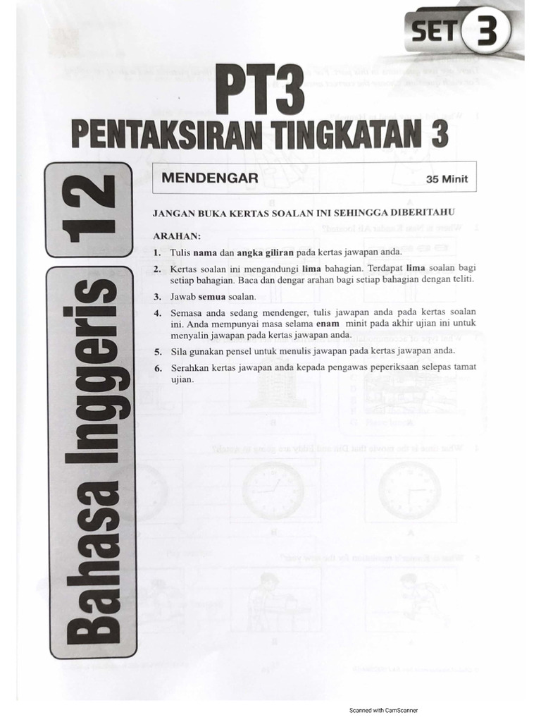 Listening Set 3 - Modul Extensif Pt3 | PDF