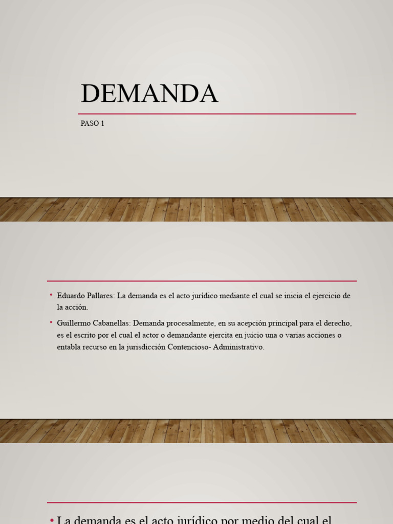 Demanda Derecho Procesal Laboral Clase 3 | PDF | Demanda judicial ...