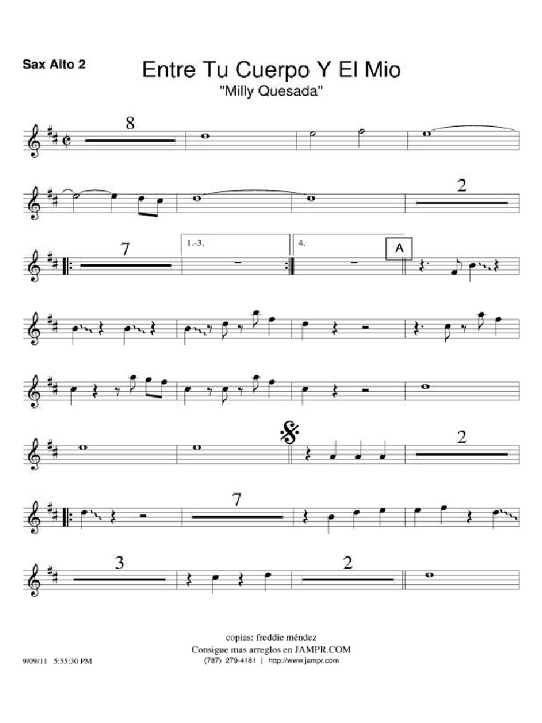 Milly Quesada - Entre Tu Cuerpo y El Mio | PDF