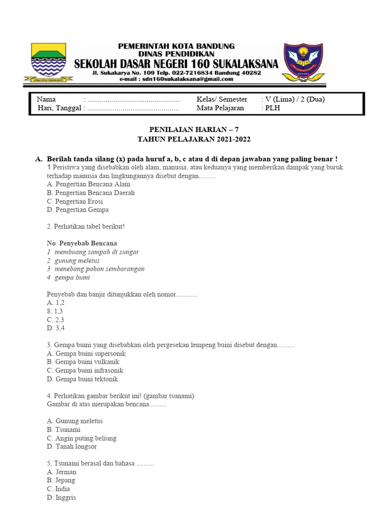 PH PLH Tema 7 | PDF | Sains & Matematika