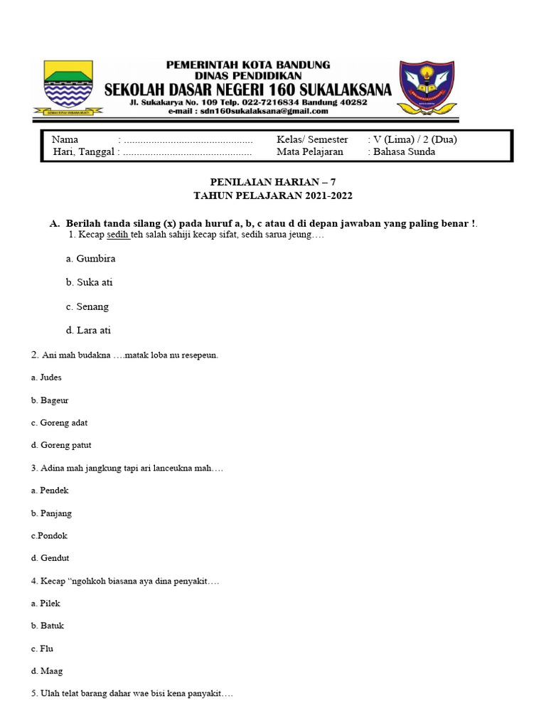 PH Bhsa Sunda Tema 7 | PDF