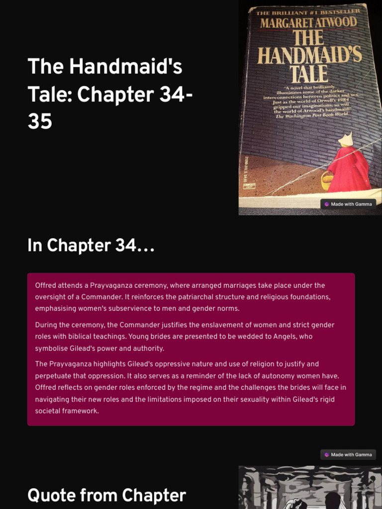The-Handmaids-Tale-Chapter-34-35 | PDF | Marriage | Gender