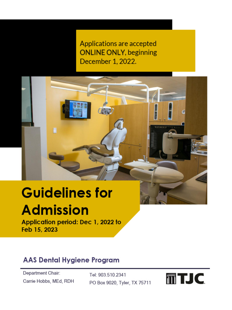 Dental Hygiene Program Guidelines 2023 | PDF | Dental Hygienist | Vaccines