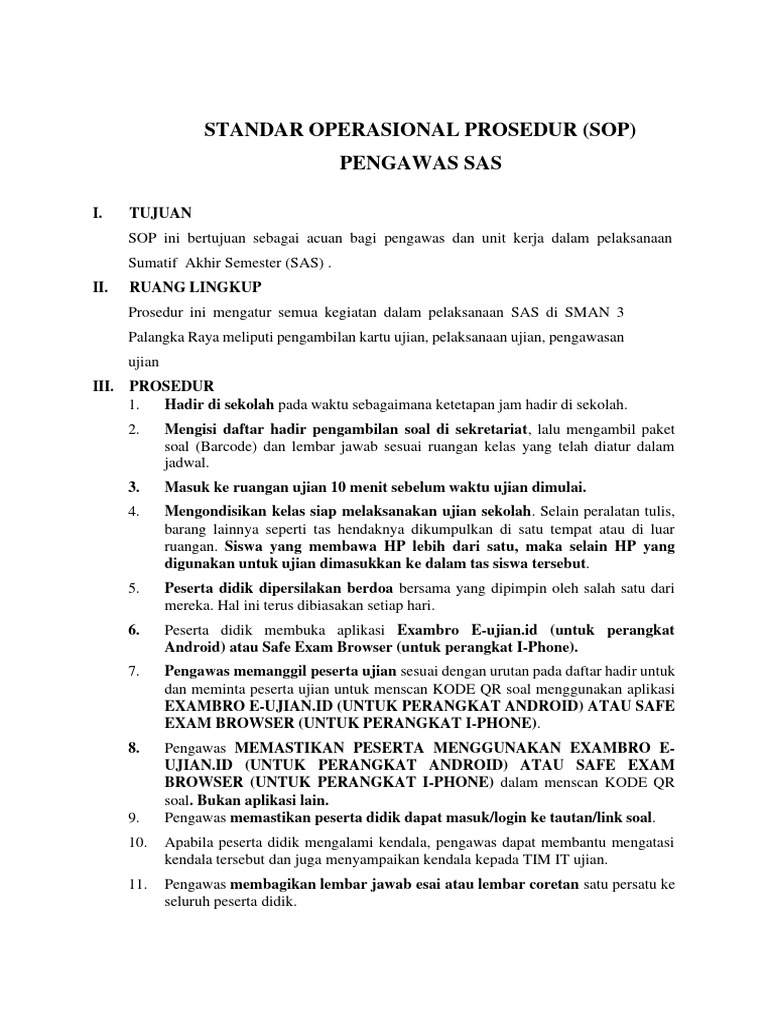 Sop 2023 | PDF