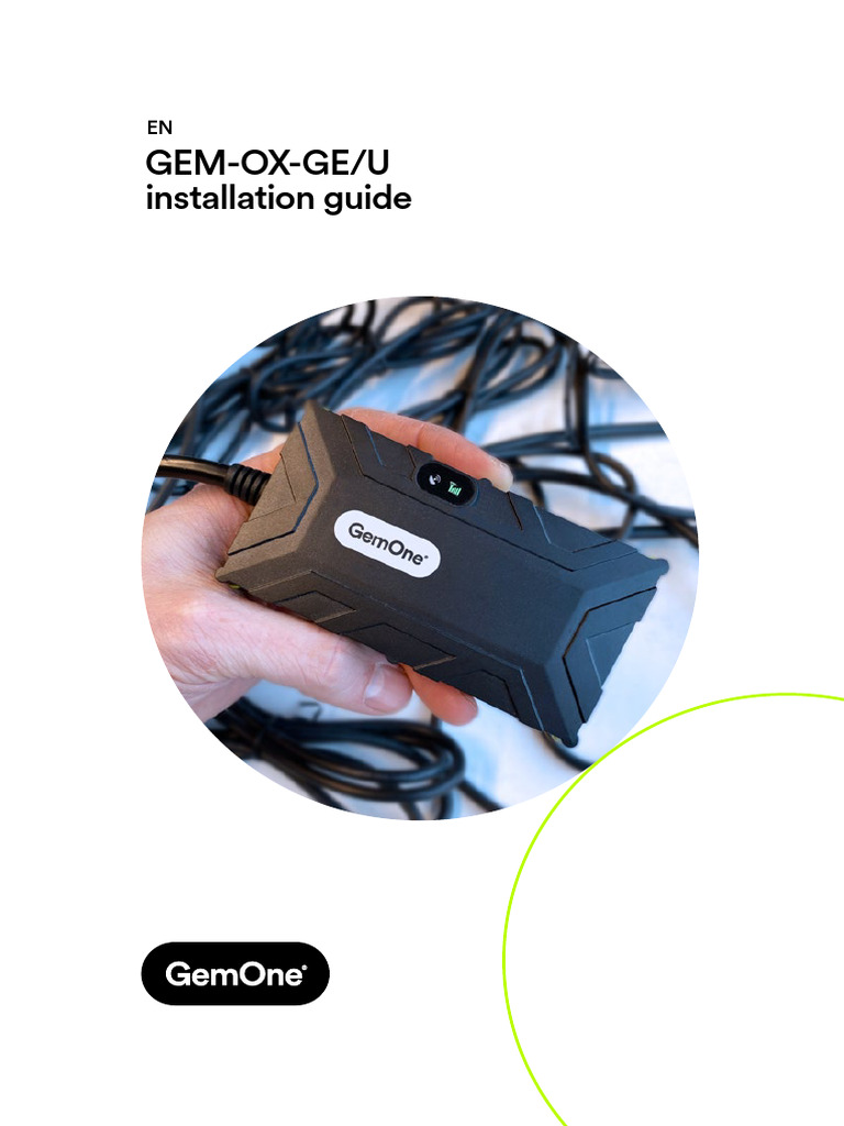EN GemOne GEM OX GEU Installation Guide DD - EMEA | PDF | Global Positioning System | Switch