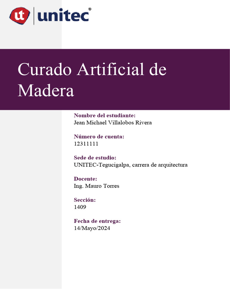 Curado de Madera: Métodos y Beneficios | PDF | Madera | Humedad
