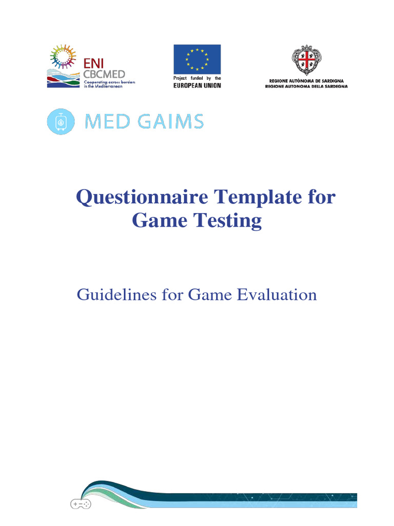 Game Testing Evaluation Questionnaire | PDF | Virtual Reality | Experience