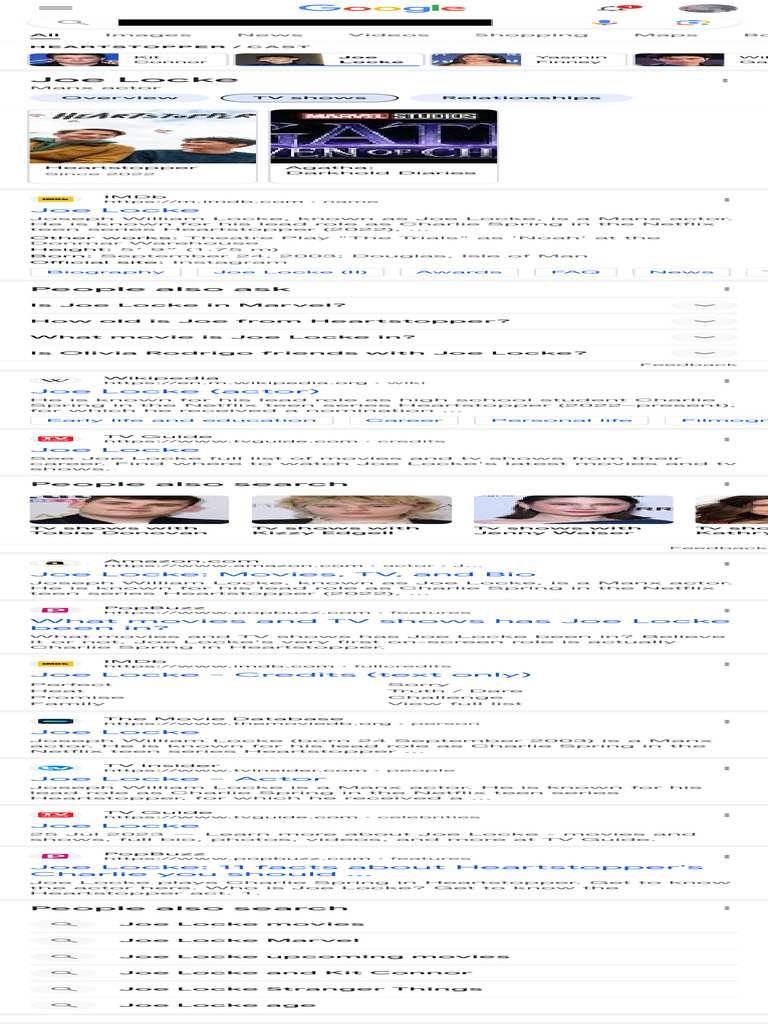 Joe Locke: Heartstopper Star | PDF