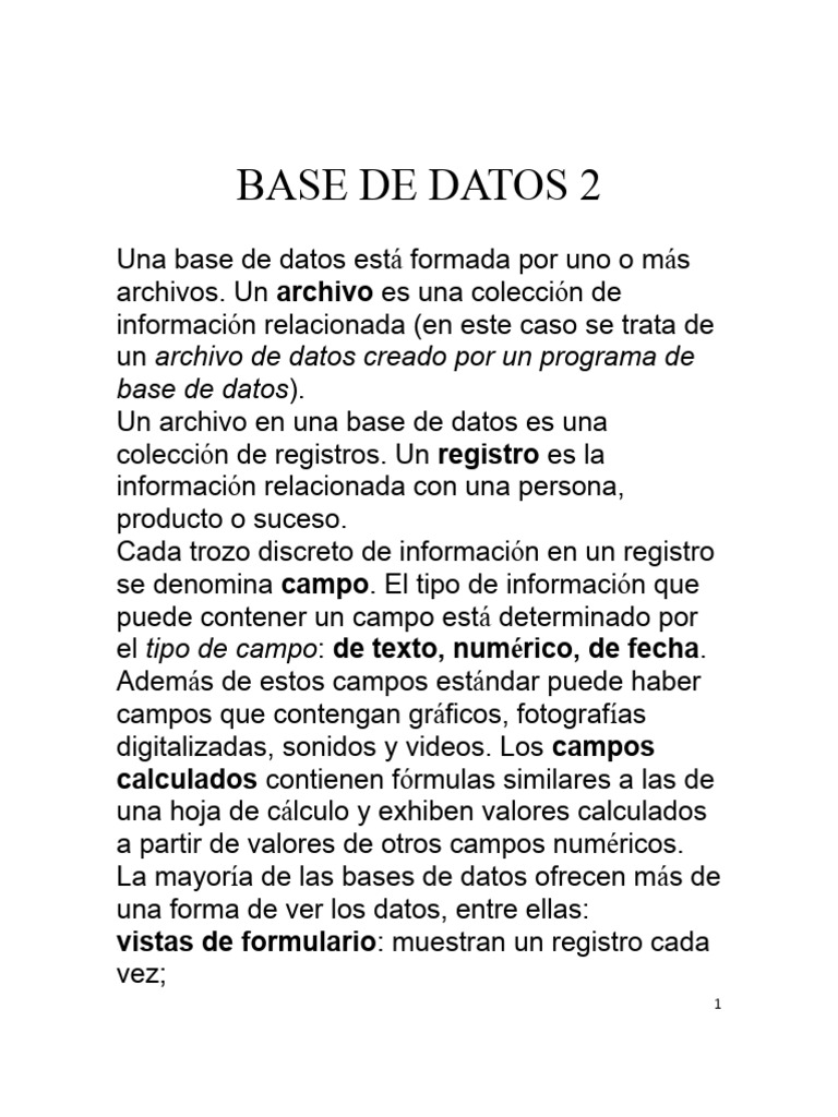 Resumen Clase Base de Datos 3 | Descargar gratis PDF | Bases de datos ... Resumen Clase Base de Datos 3 | Descargar gratis PDF | Bases de datos ...