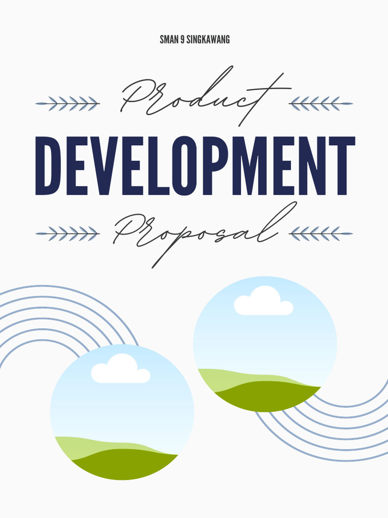 Blue and White Minimalist Product Development Proposal | PDF