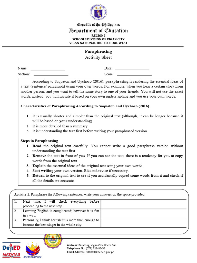 EAPP-Activity-Sheet-3 | PDF