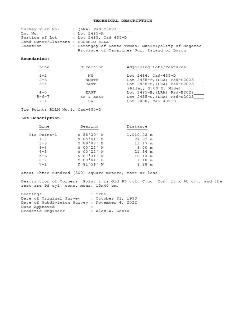 Narrative Technical Description | PDF
