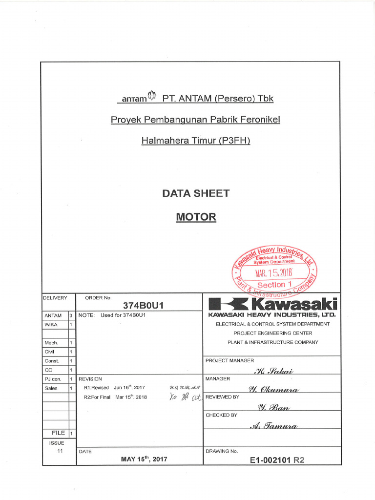 3 E1-002101 r2 Data Sheet (Motor) - Final | PDF | Electric Motor | Inductor