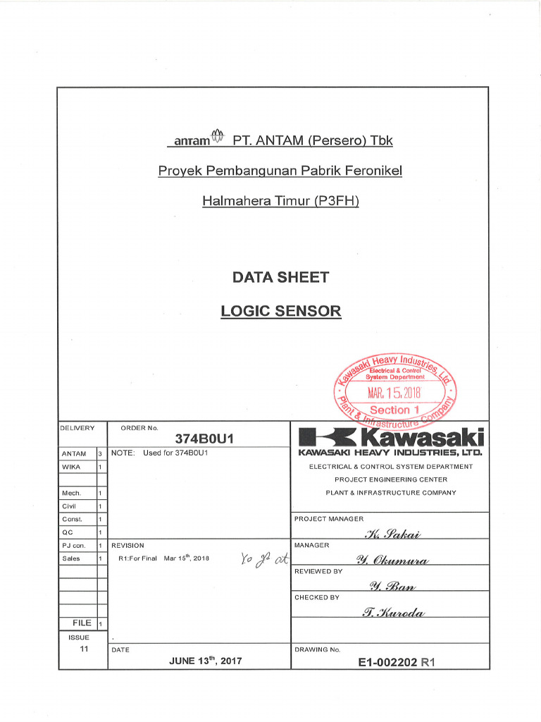 6 E1-002202 r1 Data Sheet (Logic Sensor) - Final | Download Free PDF ...