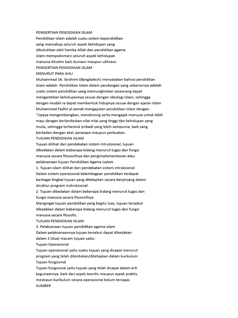 Pengertian Pend | PDF