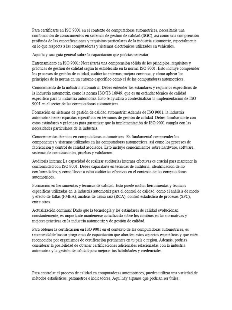 Iso9001 Pdf Calidad Comercial Sistema De Manejo De Calidad