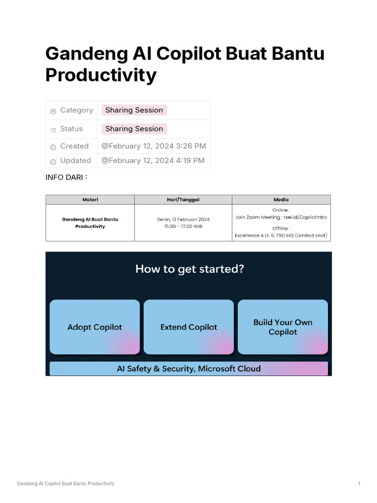 Gandeng AI Copilot Buat Bantu Productivity - 1.5 | PDF | Business