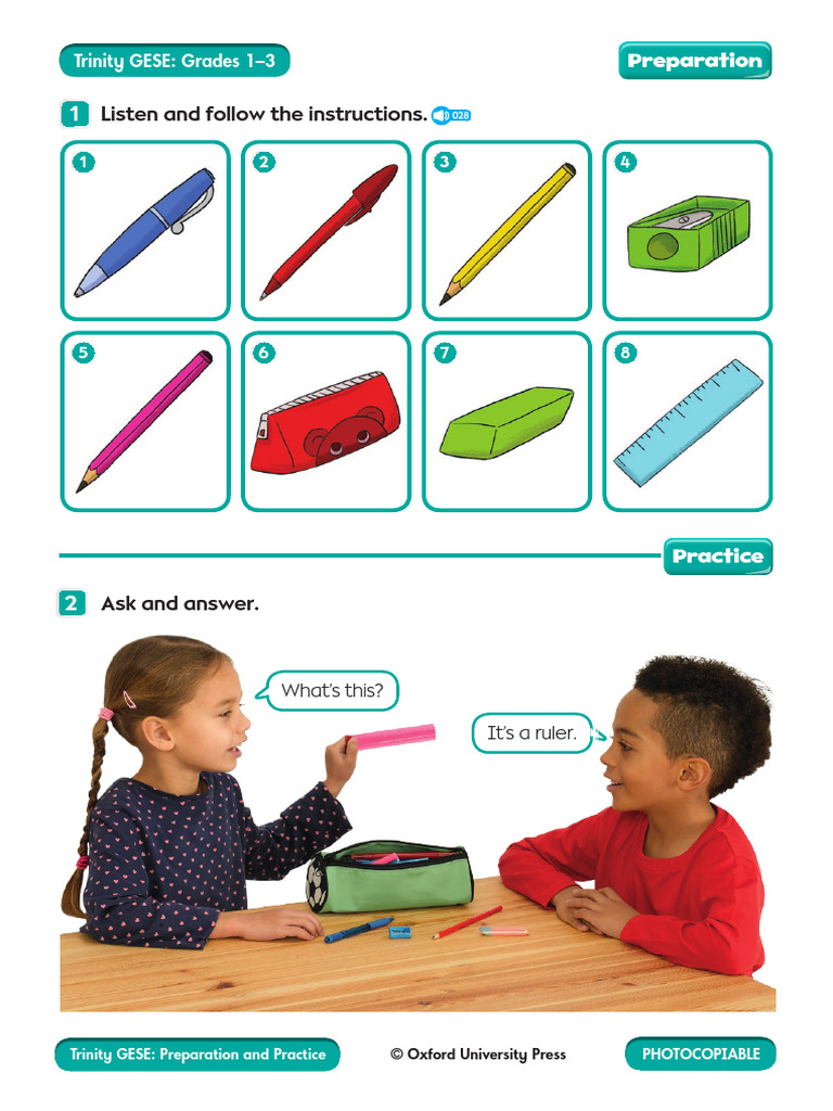 Trinity Worksheets | PDF