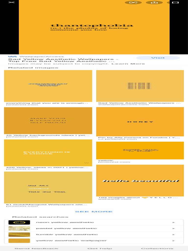 Free Sad Yellow Aesthetic Wallpapers | PDF