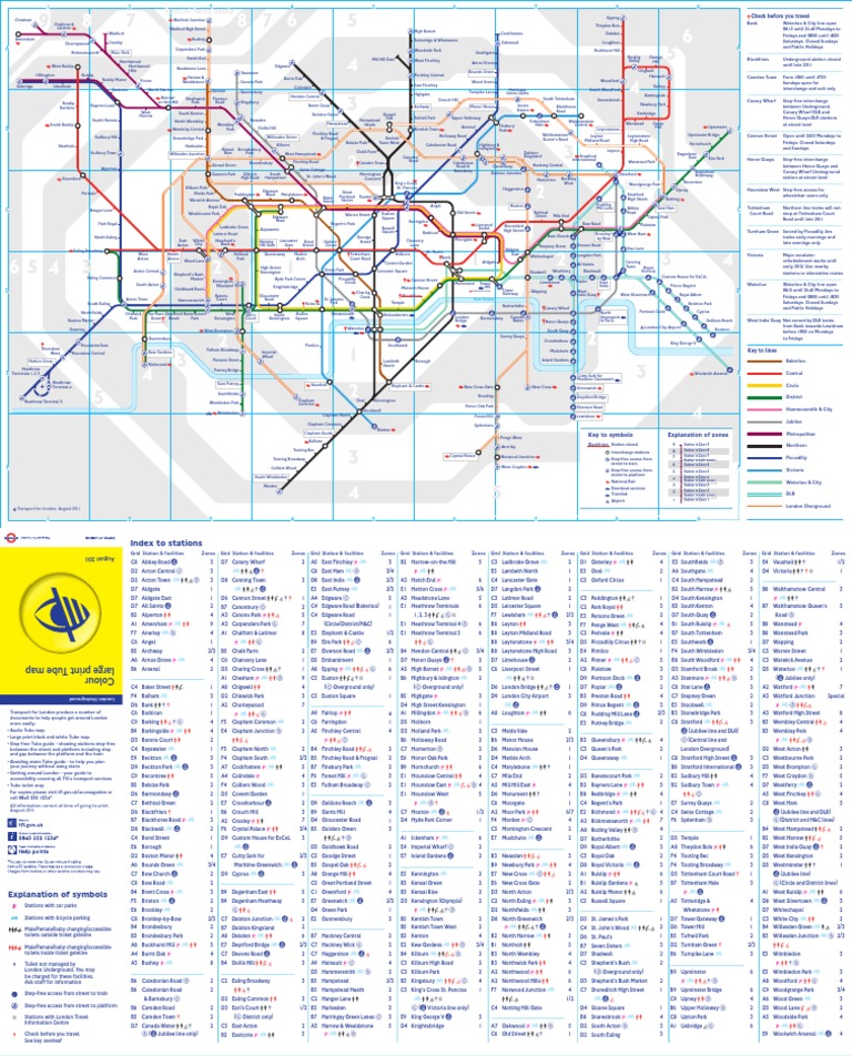 Large Print Tube Map | PDF