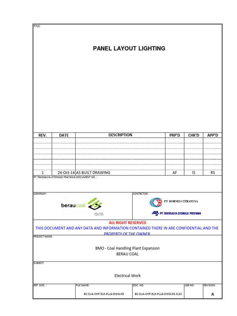 BC-SUA-CHP-ELE-PLLG-DWG-05 (Layout Panel Lighting) 2 | PDF