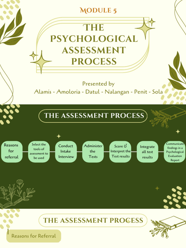 Module 5 PSYCH ASSESS The Psychological Assessment Process | PDF | Educational Assessment ...