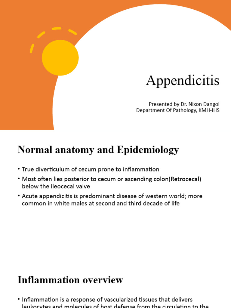 Appendicitis | PDF | Inflammation | Medical Specialties