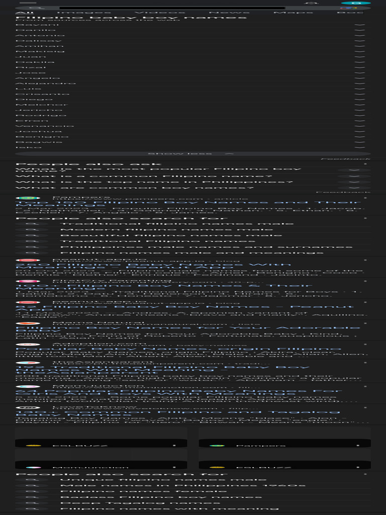 Filipino Names Male - Google Search | PDF | Philippines | Southeast Asia