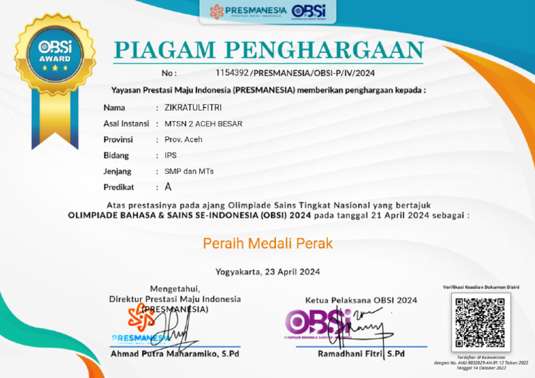 Piag - Ips - Obsi 2024 | PDF