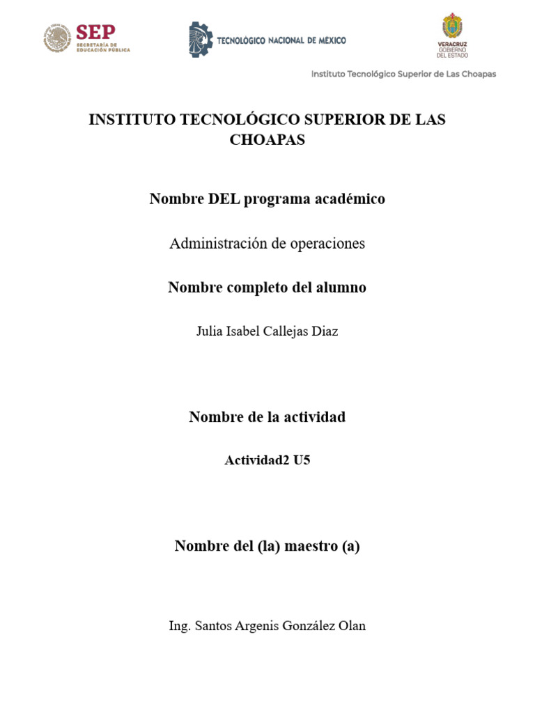 Acti 2 Unidad 5 | PDF | Almacén | Cadena de suministro