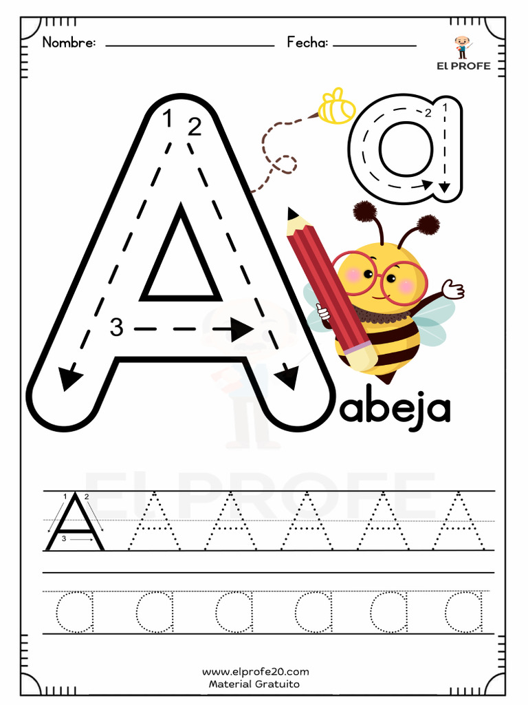 Actividades Con La Vocal A | PDF