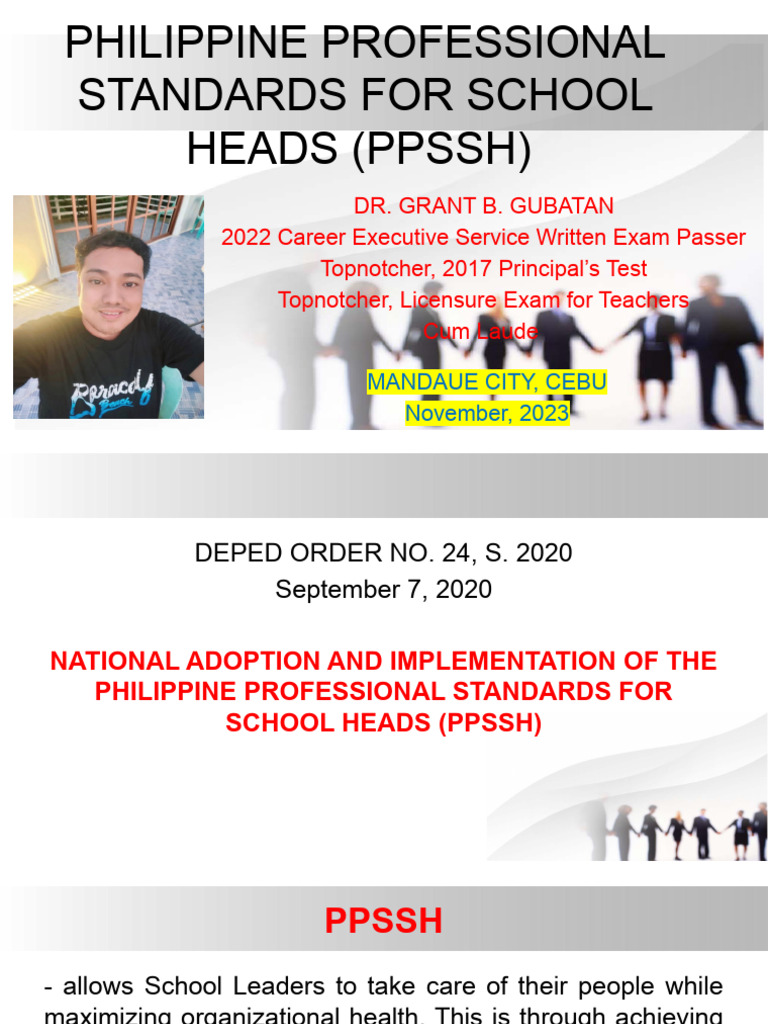 PPSSH November 2023 | PDF | Leadership | Teachers