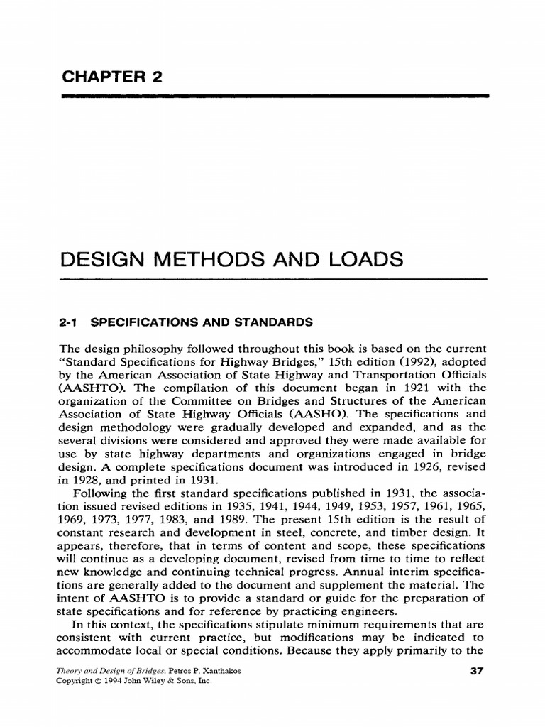 Theory and Design of Bridges-55-164 | PDF | Strength Of Materials ...