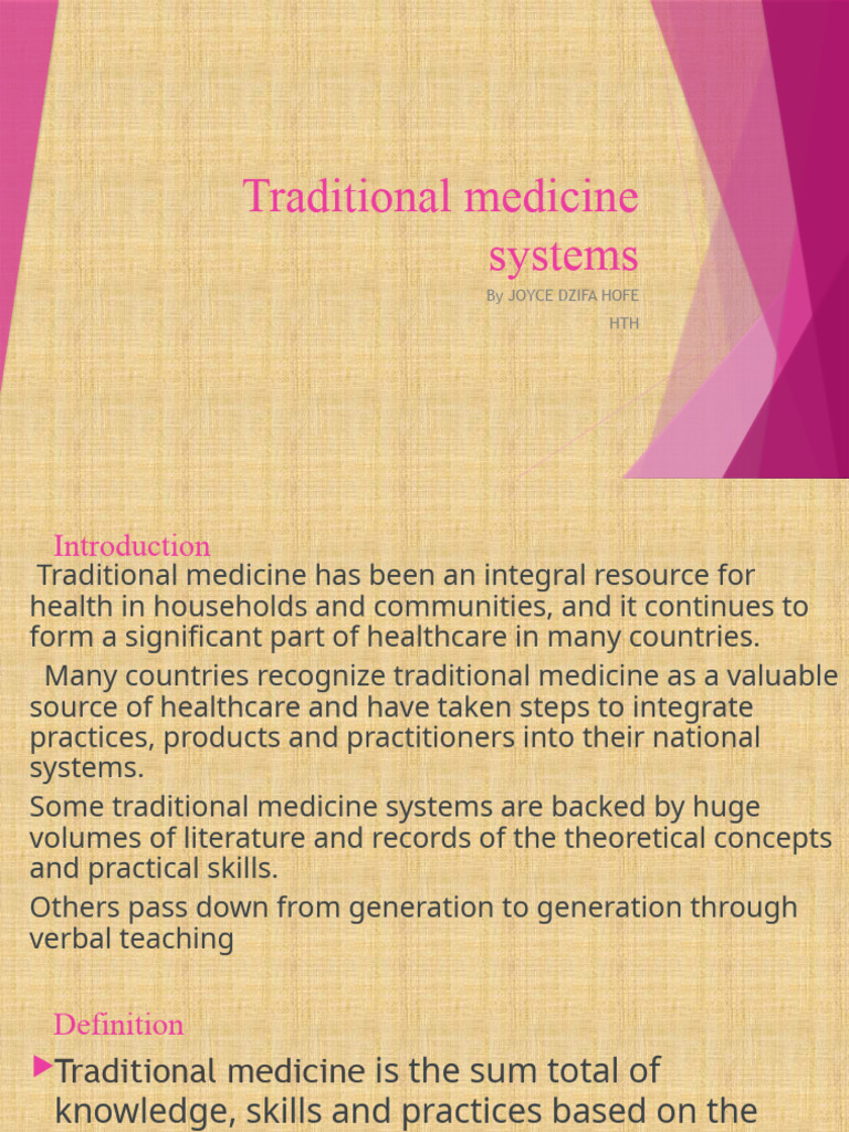 Overview of Traditional Medicine Systems | PDF | Ayurveda | Traditional ...
