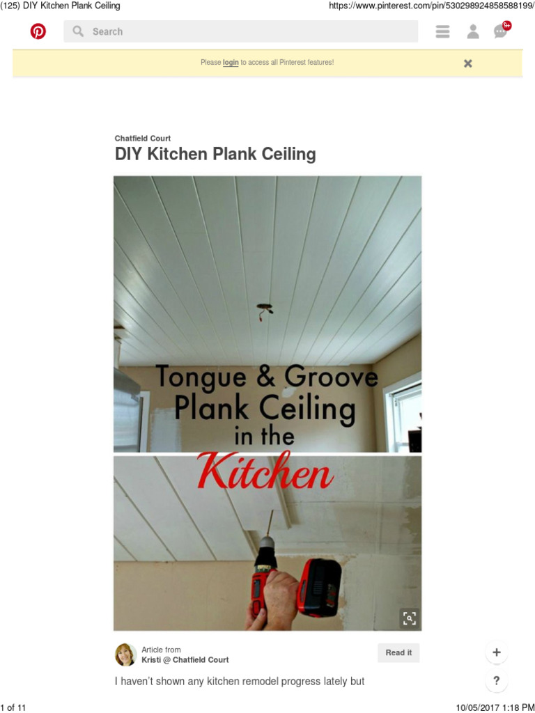 Ceiling-Kitchen Plank Ceiling | PDF