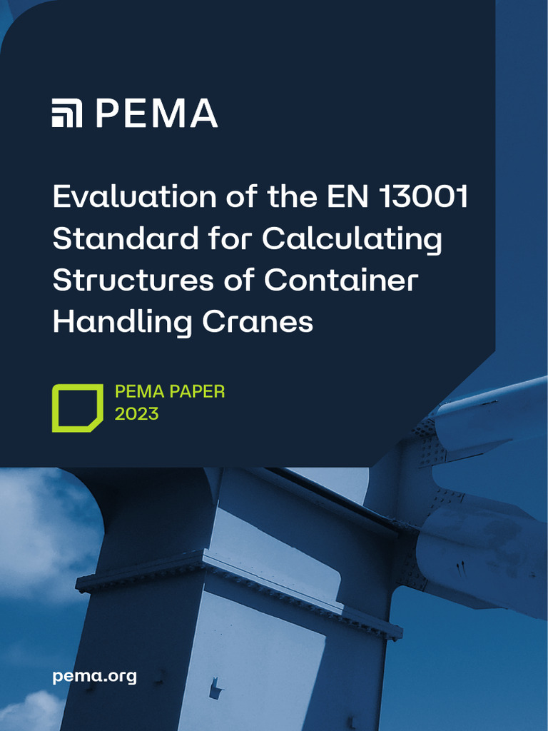 PEMA - Evaluation of The EN 13001 Standard - Digital - AW | PDF ...