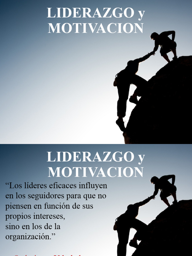 Liderazgo y Motivación: Teorías Clave | PDF | Motivación | Motivacional