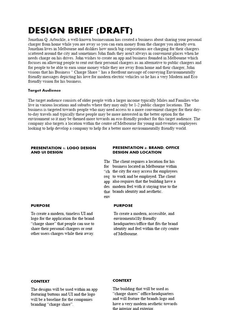 DESIGN-BRIEF | PDF | Mobile App | Cyberspace