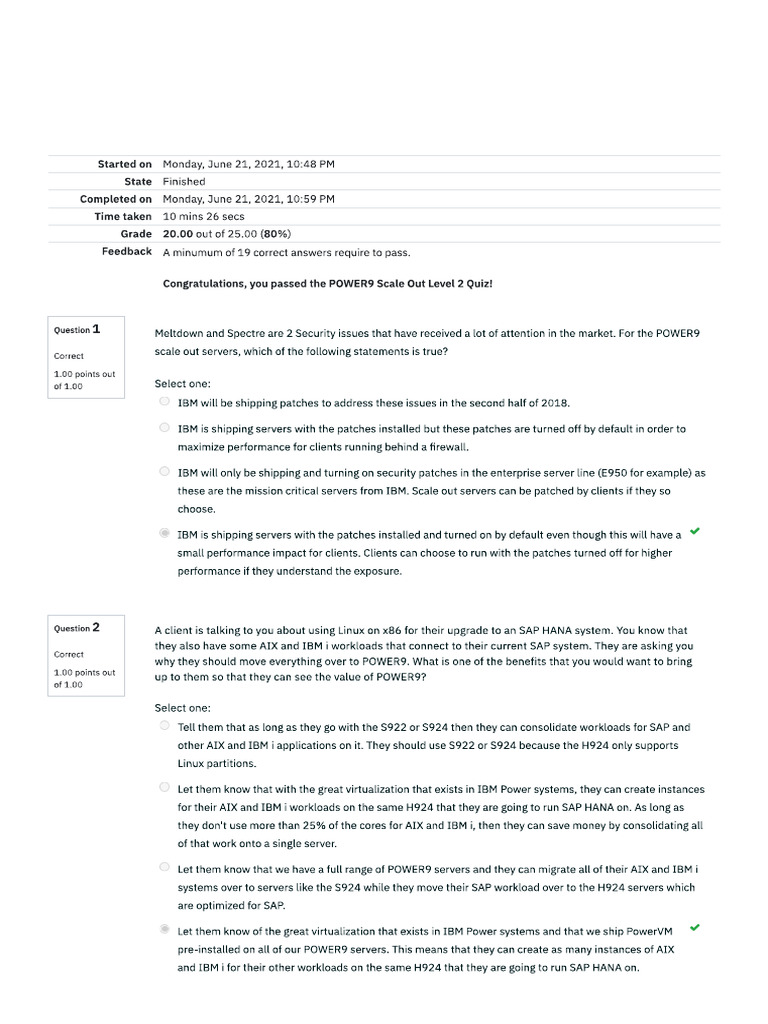 POWER9 Scale Out Servers Level 2 | PDF | Central Processing Unit | Ibm Db2