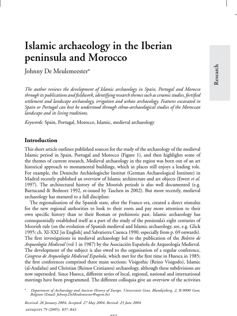Islamic Arch. in Iberia | Download Free PDF | Spain | Archaeology