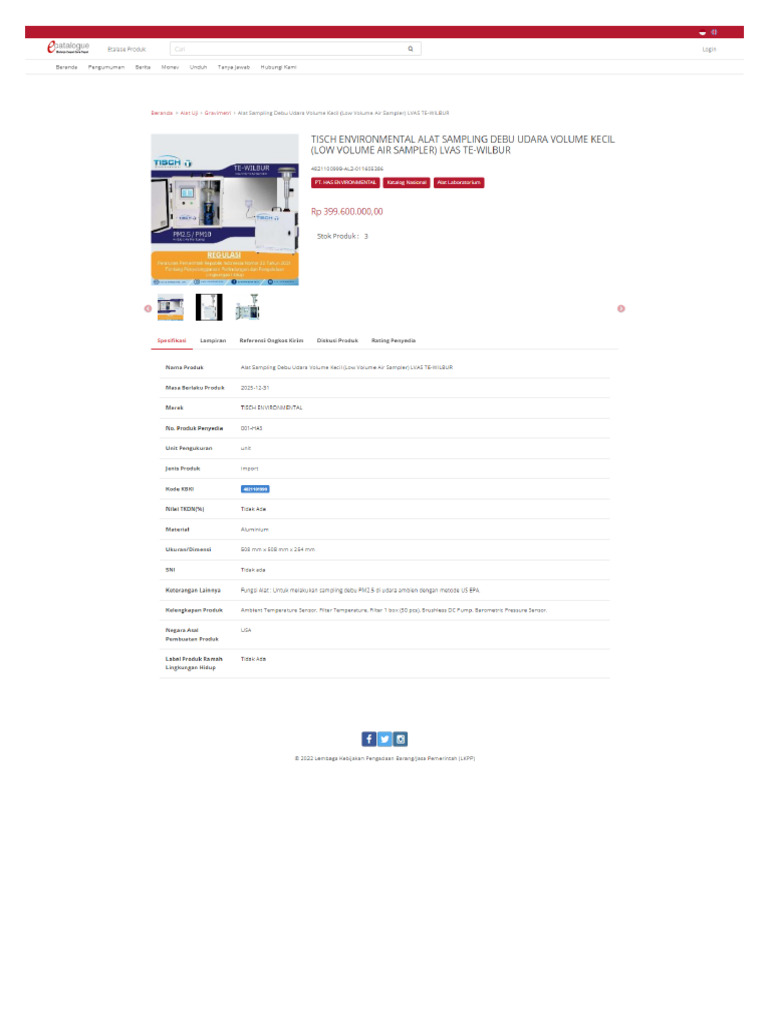 Low Volume Air Sampler (LVS) | PDF