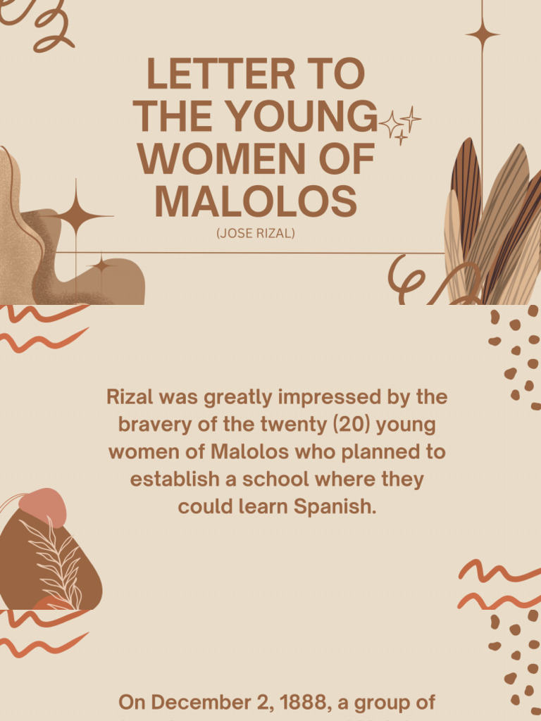 Letter To The Young Women of Malolos | PDF